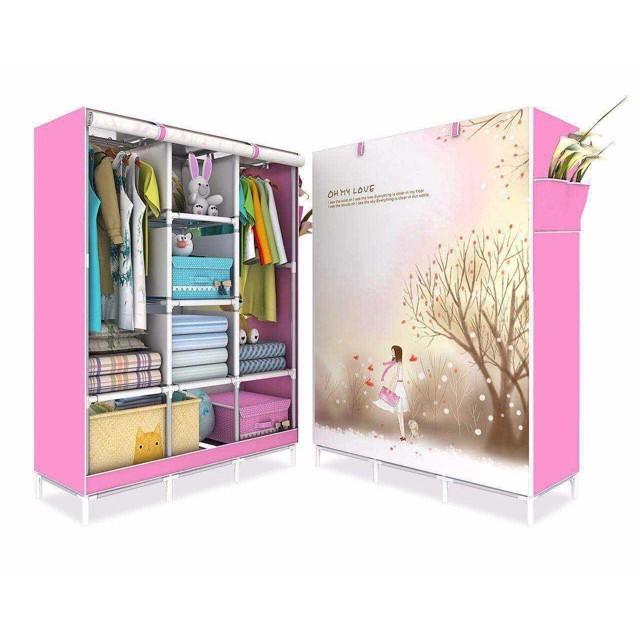 Clothes Storage Rack Cabinet Organizer Wardrobe 3D Design DI - TikTok ...
