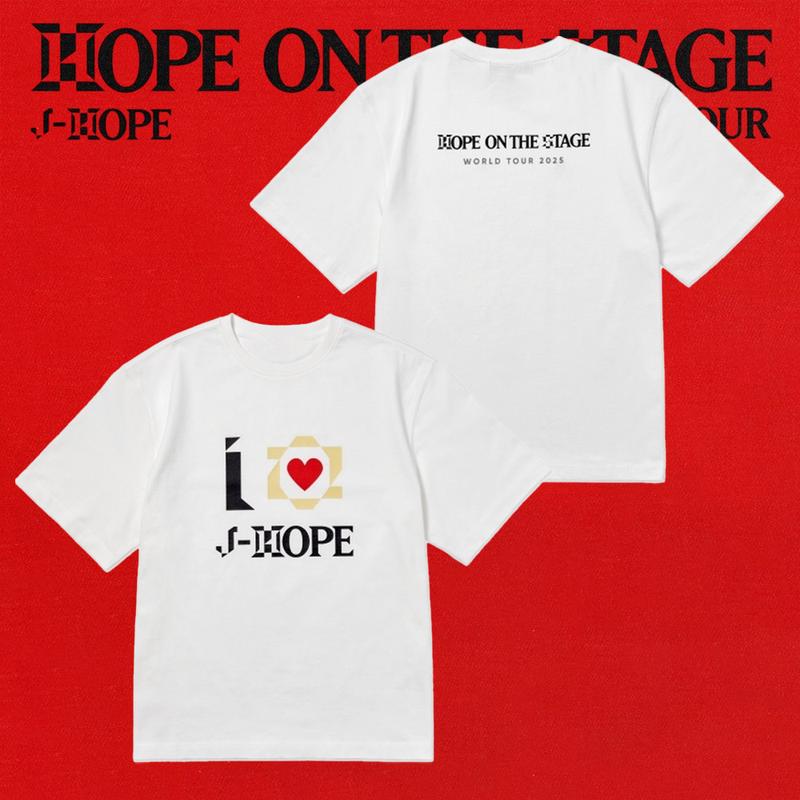 KPOP BANGTAN J-HOPE Merch Cotton T-shirt HOPE ON THE STAGE WORLD ...