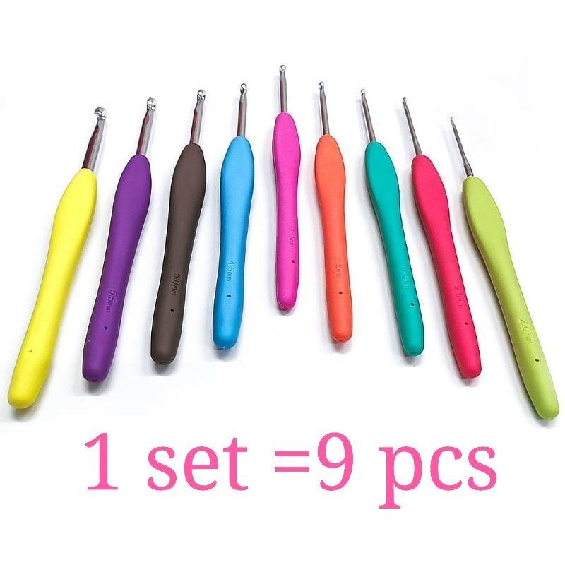 Crochet Hook Set =9pcs Jarum Kait Set Crochet jarom kait Accessories ...