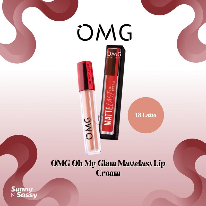 OMG OH MY GLAM Mattelast Lip Cream 2.9 g 13 Latte - Lip Cream Matte ...