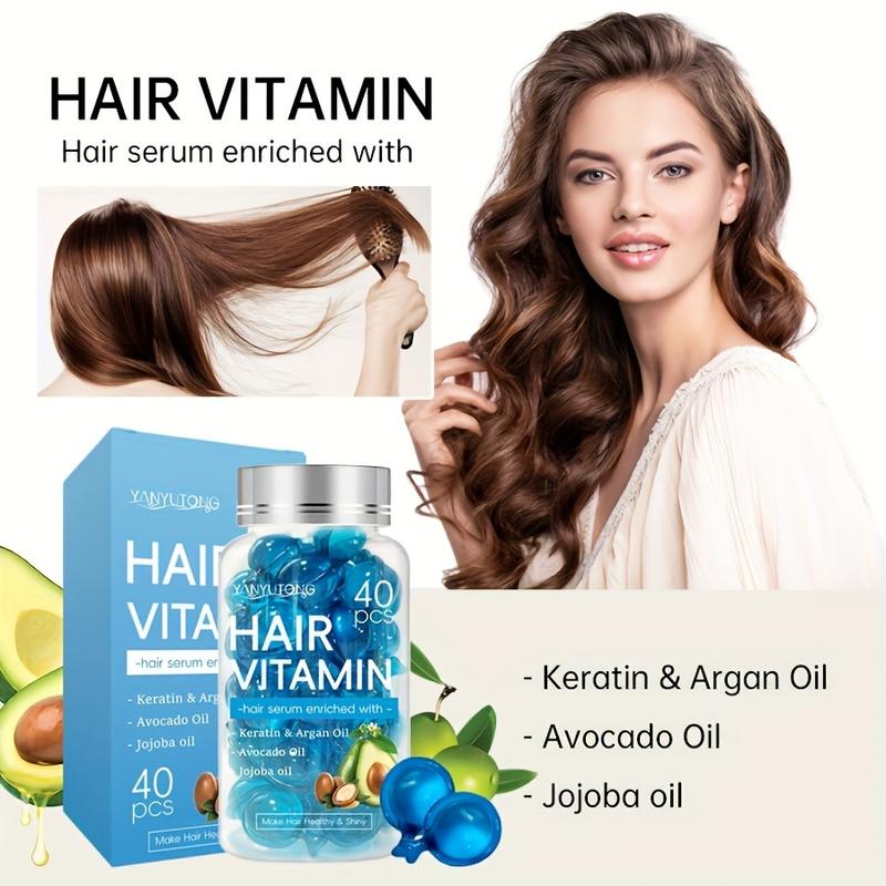 40 Capsules of Keratin Hair Vitamin Essence Hair Capsules-Rich - TikTok ...