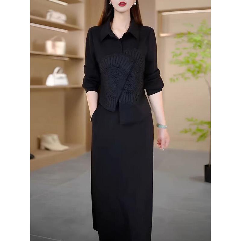 FADFAD Setelan modis wanita dengan atasan lengan panjang dan - Shop ...