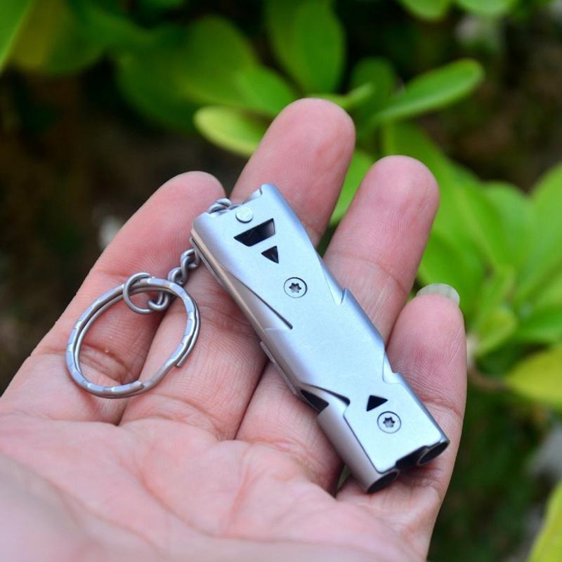 Portable Whistle Double Tube Lifesaving Emergency SOS Outdoo - TikTok ...