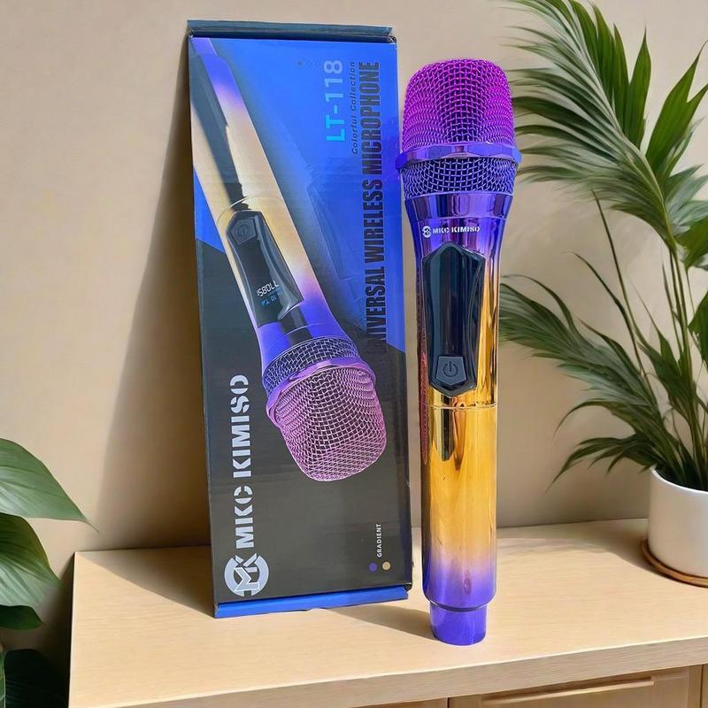 MICROPHONE LT-118 SINGLE WIRELESS RAINBOW TERBARU LENGKAP KARAOKE ...