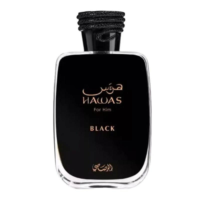 Long Lasting Notes Eau de Parfum，Hawas Black for Men 3.33 oz Rich with ...