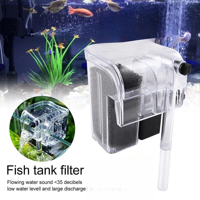 Aquarium Waterfall Filter Pump Fish Tank Hang External Oxyge - TikTok Shop