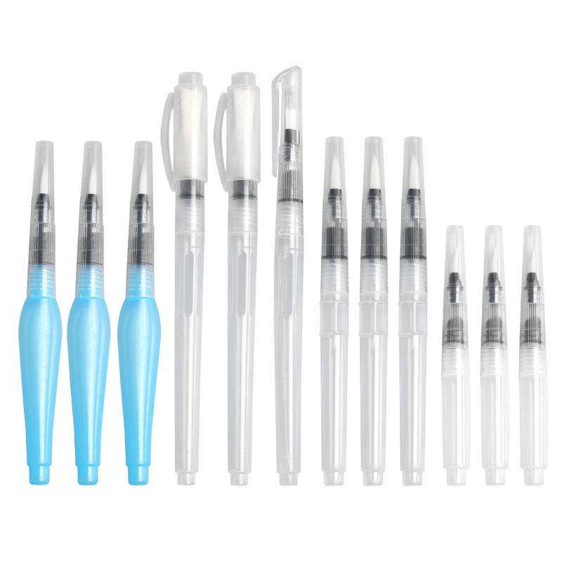 Watercolour Brush Pens Set,12 Pack Water Brush Pens Refillable - TikTok ...