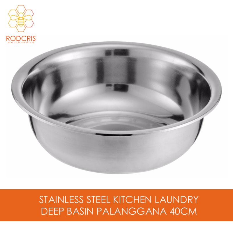Stainless Steel Home Sink Bathroom Laundry Deep Basin Planggana ...