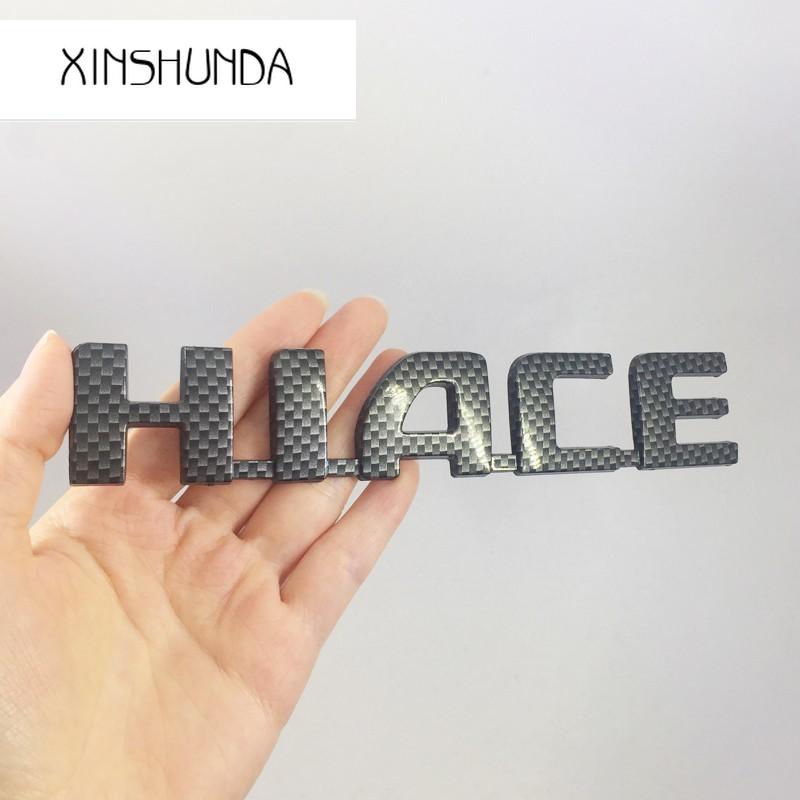 XSD 1 x Carbon Fiber HIACE Car Auto Emblem Sticker Badge Decal - TikTok ...