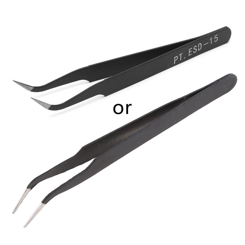 SLYHW-Practical Tweezers Anti-rust Stainless Steel Pointed Tweezers ...