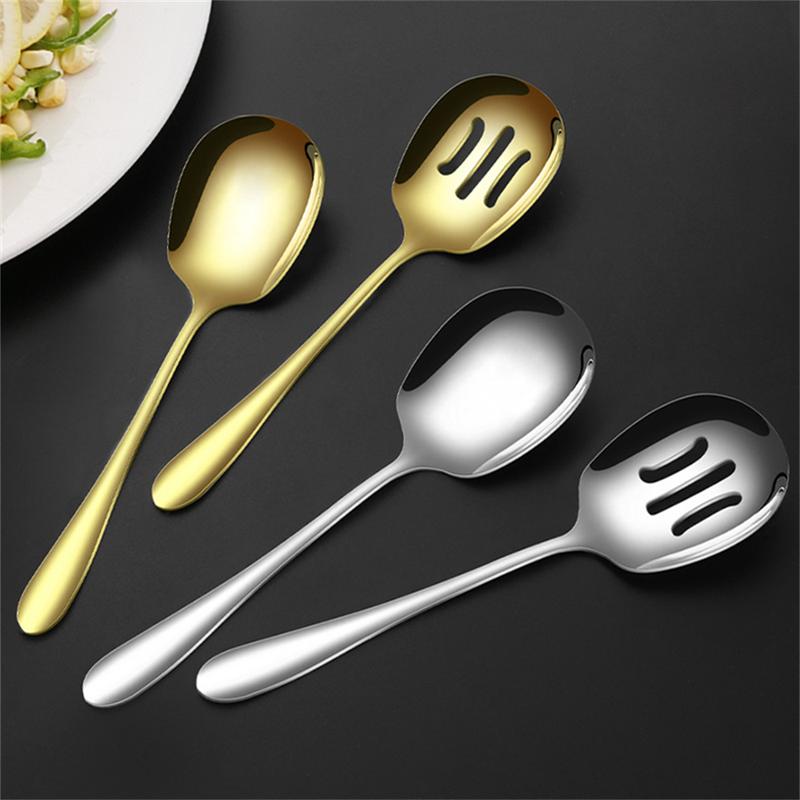 Large Round Spoon 410 Stainless Steel Public Spoon Self-service ...