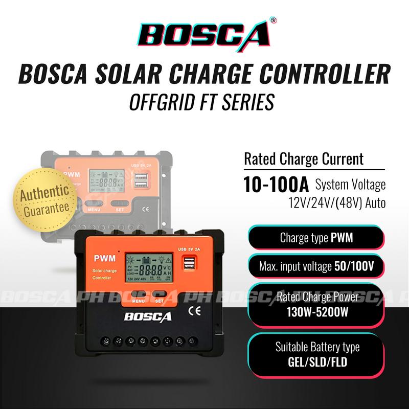 BOSCA Solar Charge Controller PWM 10A 20A FT2024 12v 24v AUT - TikTok ...