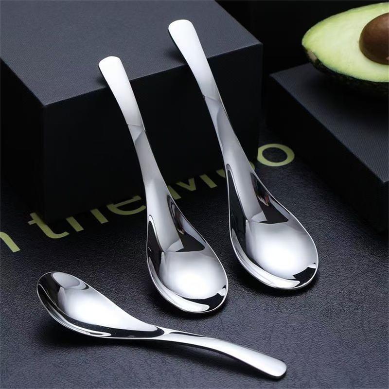 German Thick Earl Spoon High Grade Household Soup Spoon 304 Stainless ...