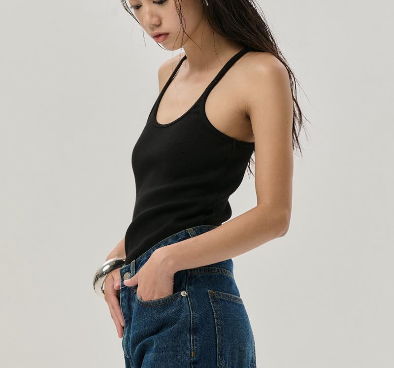 เสื้อกล้ามสายเดี่ยวผ้ายืด Frankie Tank Top - SUNNY EXPRESS 101 - TikTok ...