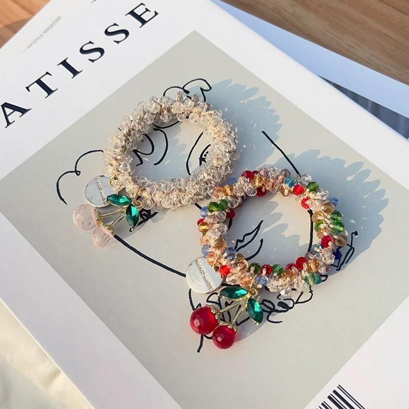 Ikatan Rambut Kristal, Warna Bunga Sakura, Ikatan Rambut Elastik ...