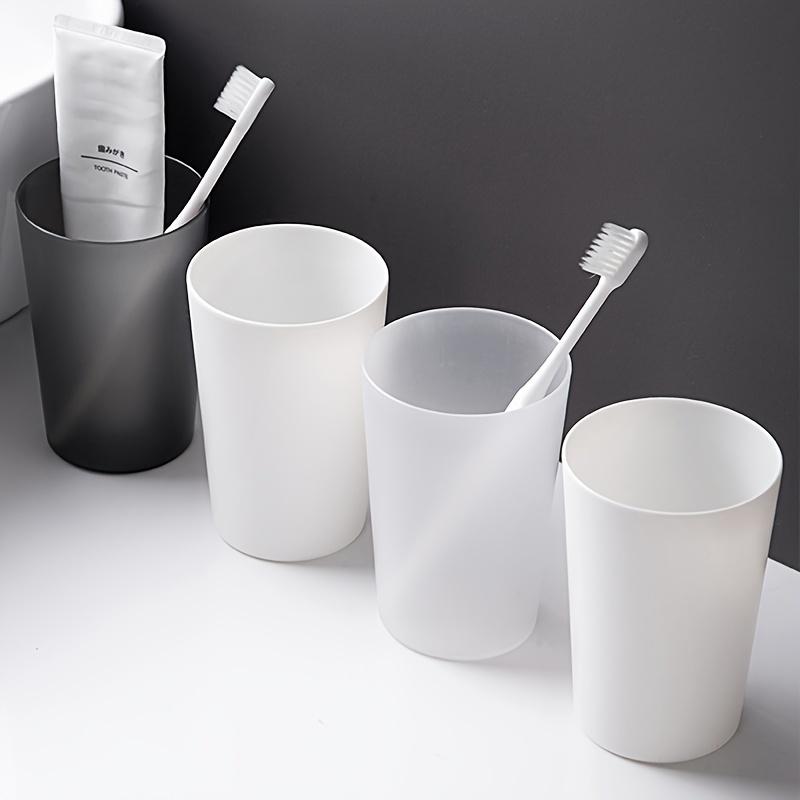 1pc Solid Color Mouthwash Cup, Simple Toothbrush Cup, Plasti - TikTok ...