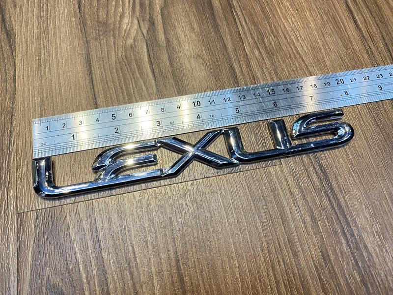 Letter LEXUS Emblem Logo Wording Badge ABS Chrome - TikTok Shop Malaysia