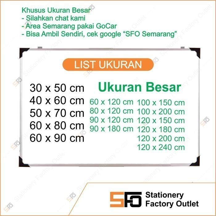 Jual Papan Tulis 80 x 120 cm - Local Whiteboard - Kota Semarang ...
