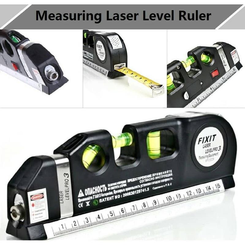 Multipurpose Laser Level Metric Tape Ruler Adjustable Standard - TikTok ...