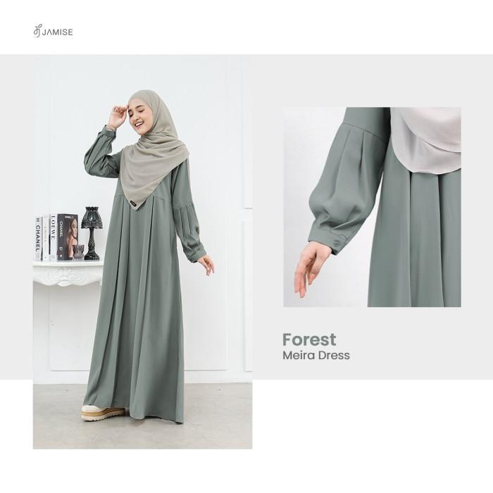 Meira Dress New Color - Gamis by Jamise - Forest, XL - Shop | Tokopedia