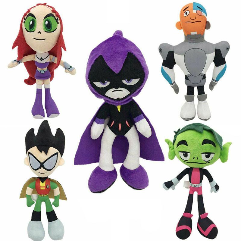 Anime Teen Titans Go Plush Dolls Cartoon Robin Stuffed Toy Raven ...