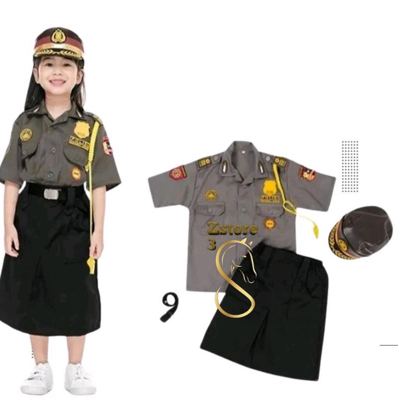 SERAGAM ANAK KOSTUM PROFESI POLISI SABARA / POLISI CILIk - Shop | Tokopedia