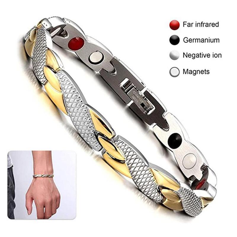 Gelang Magnetik, Corak Naga Berpintal, Sihat, Untuk Wanita, Terapi ...