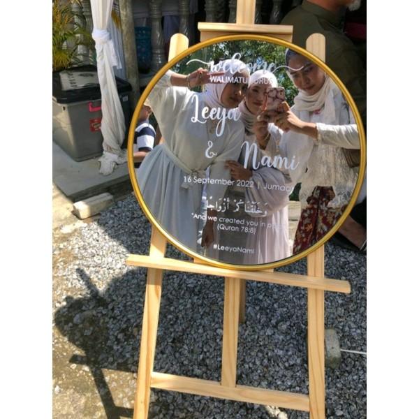 Welcome Board Sticker Cermin Wedding Sticker - TikTok Shop Malaysia