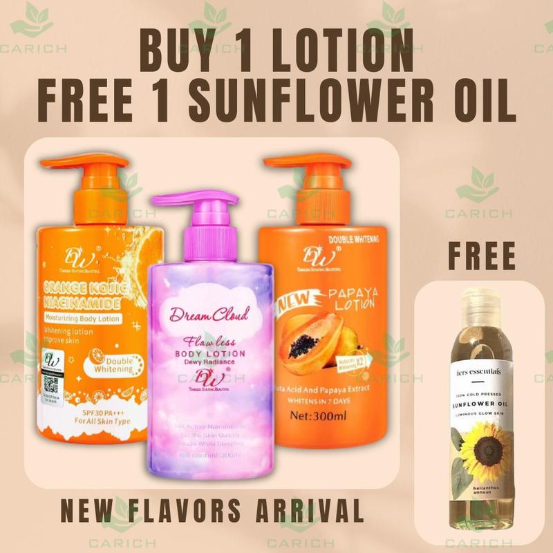 BUY1GET1 Combo Sale DW Lotion And Her's Essential Sunflower Oil ...