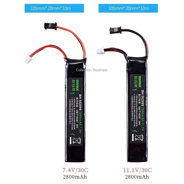 BMAX Li Po 11.1v 7.4v 2800mAh 30C XT30 T Li-po Battery - TikTok Shop ...
