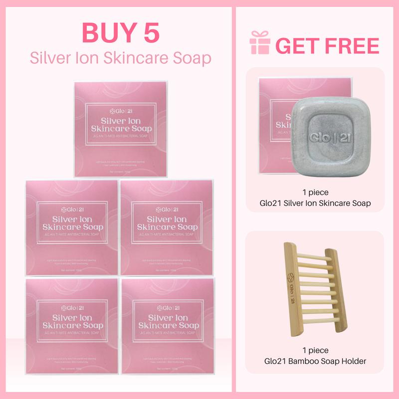 GLO21 Silver Ion Skincare Soap Buy 5 boxes and get 1 box free - TikTok ...
