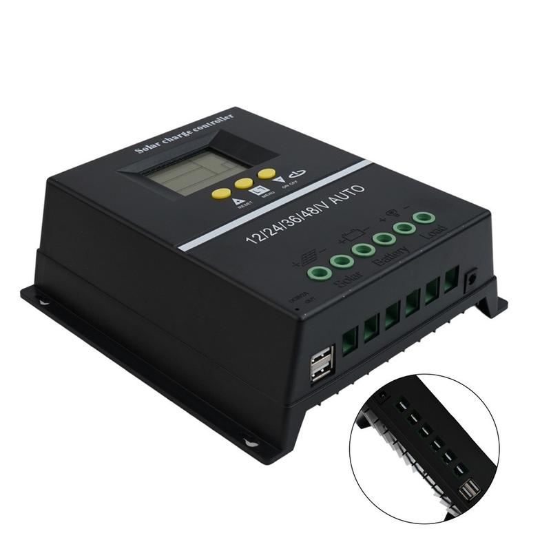 200A MPPT Solar Charge Controller 12V/24V/36V/48V With LCD Display ...