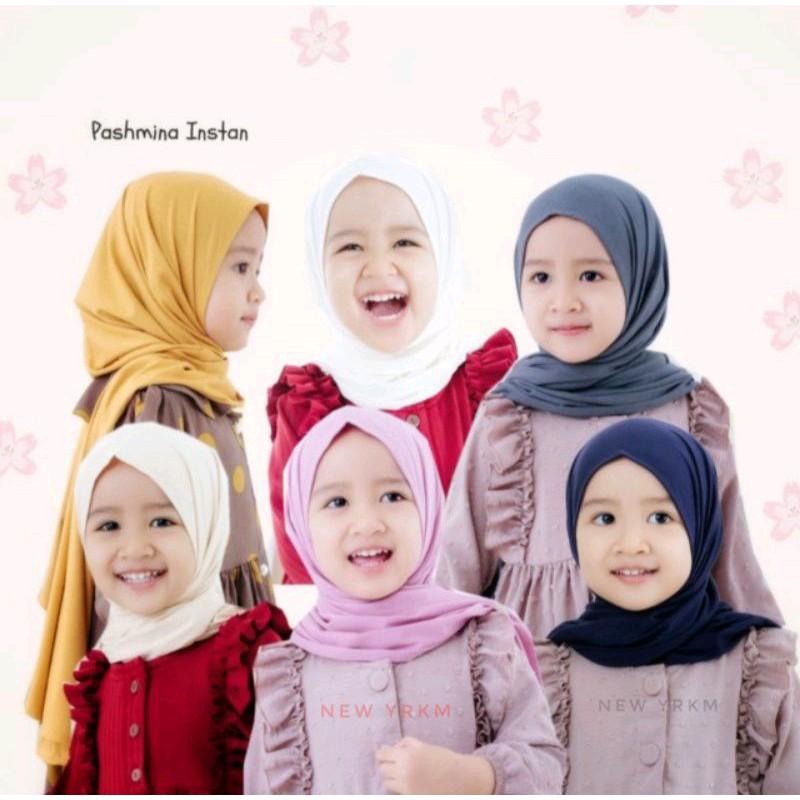 Pastan Pashmina Instan Anak Bahan Jersey Premium - Shop | Tokopedia