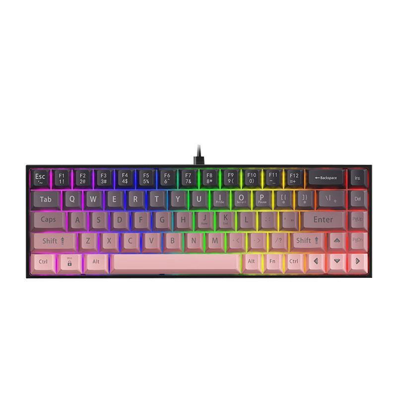 AJAZZ AK680 Wired Mechanical Keyboard, 68-Key Portable Keyboard ...