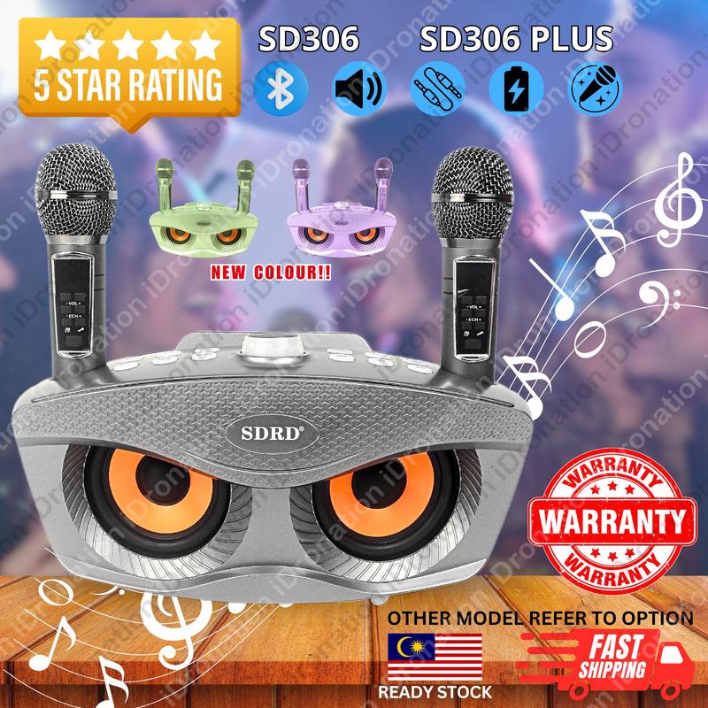 🔥 Portable KTV SDRD SD306 Karaoke Bluetooth Speaker SD-306 Plus ...