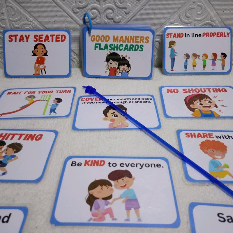 Good Manner Speech Therapy Flashcard for Visual Aid thinkingtots.shop ...