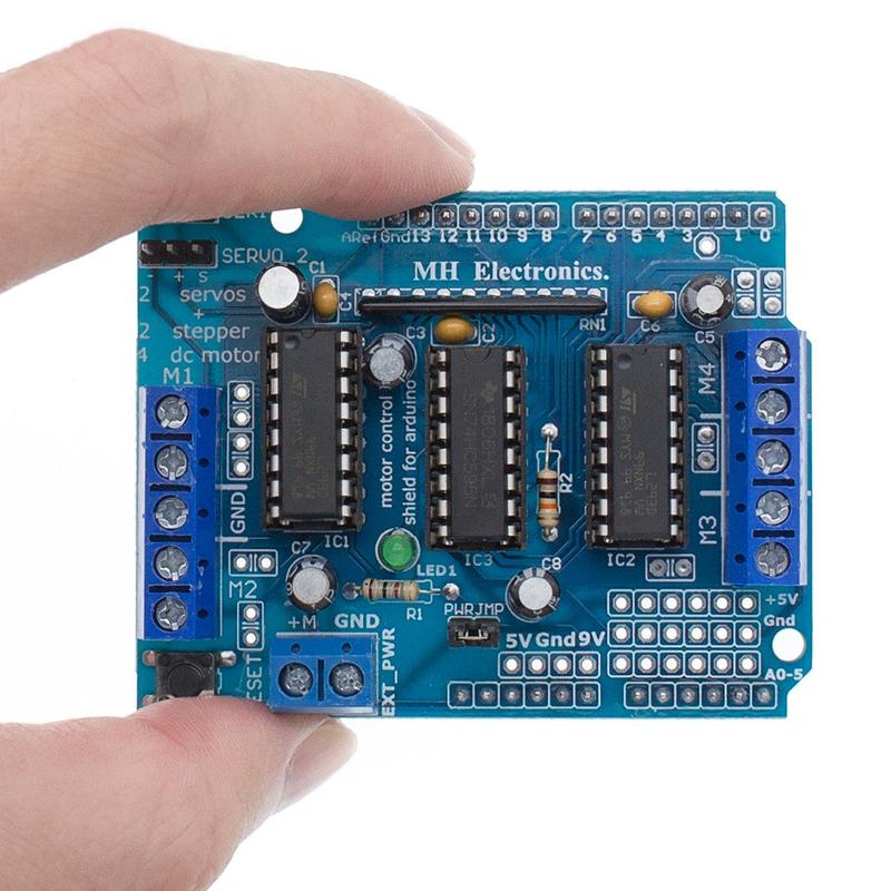 Perisai Pemacu Motor, L293D, Dwiguna untuk Arduino Duemilanove ...