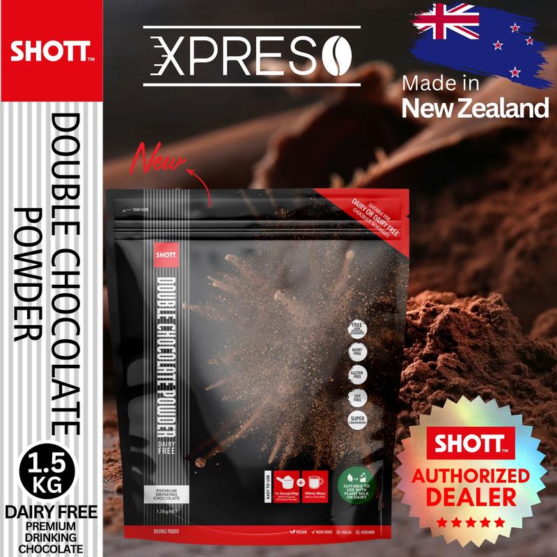 Shott Double Chocolate Powder Dairy Free 1.5 kg Premium Drinking ...