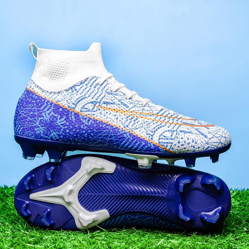 Ready Stock Plus Size 32-46 High-Top Football Boots Spike Football ...