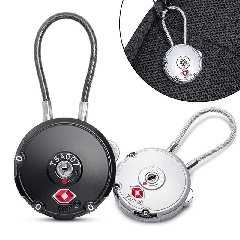 Portable with Steel Cable Travel Password Lock TSA Customs Lock ...