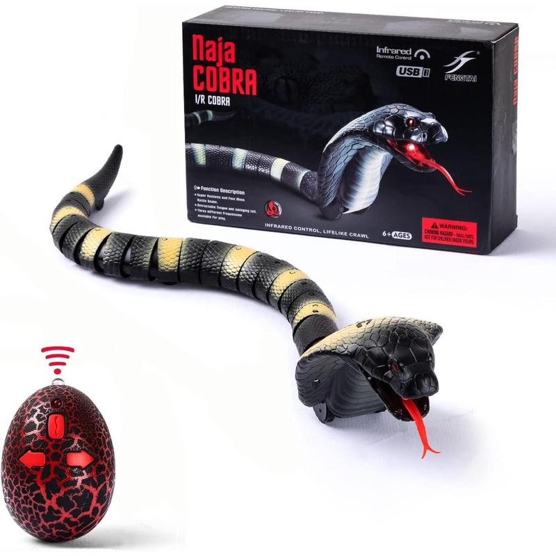 RC Snake Toy: Realistic Prank Cobra, Rechargeable, Smart Sensing ...