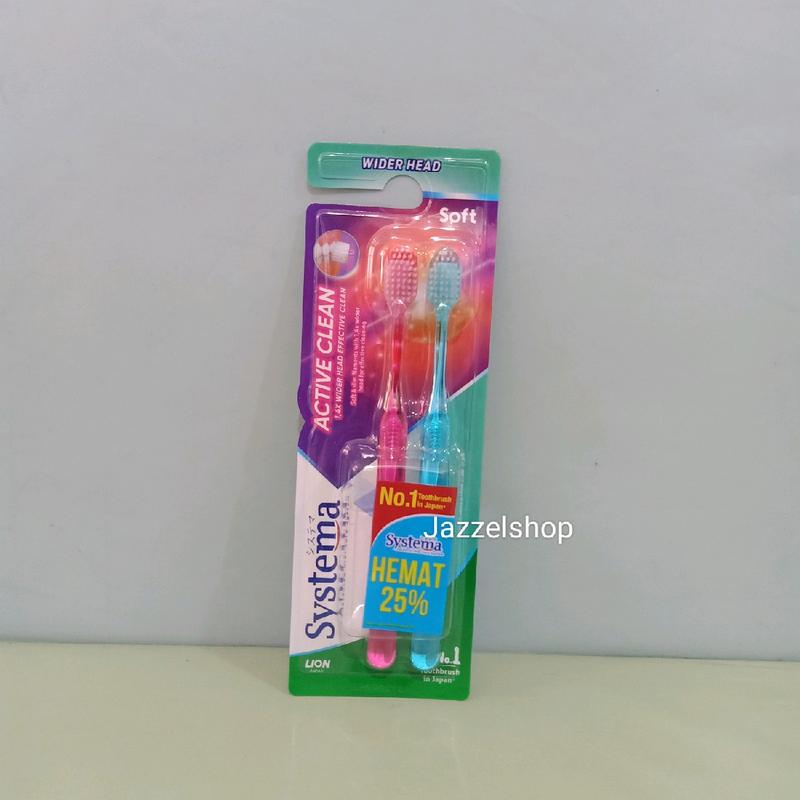 SYSTEMA active clean wider head soft isi 2pc - Shop | Tokopedia