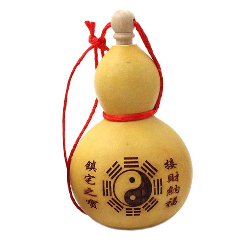 Portable Gourd Hip Flask Bottle with Lid Accessories Decor Durable ...