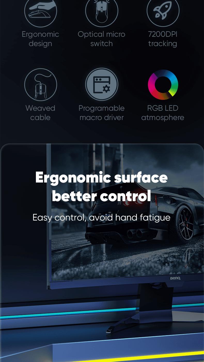 MOFii Gaming Mouse Wired RGB Lights 1600/2400/3200 DPI P19 - Shop ...