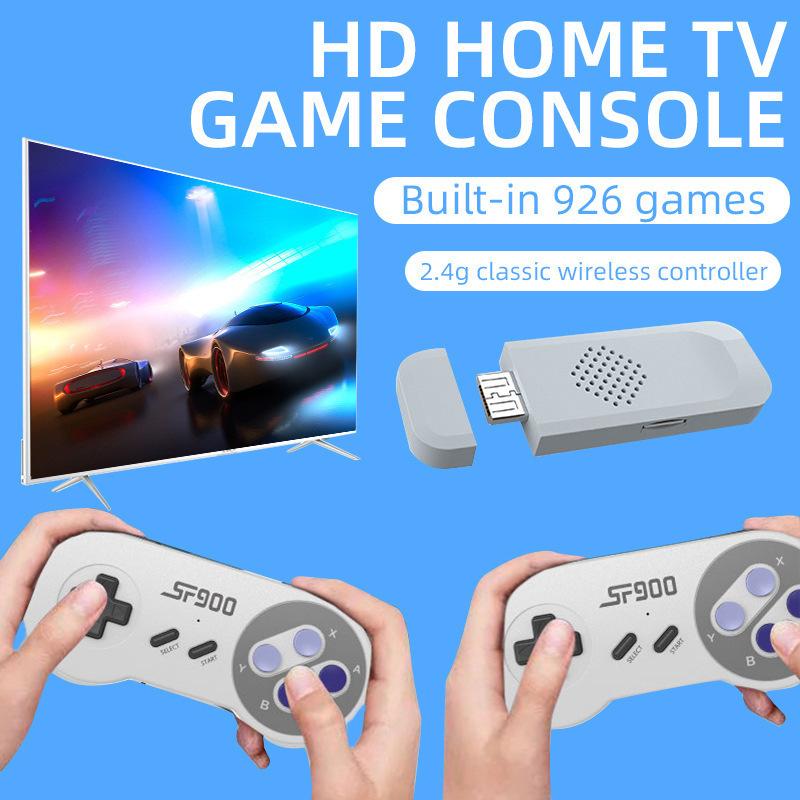 HD Game Machine Sf900 Double Battle TV Game Wireless Handle Classic ...