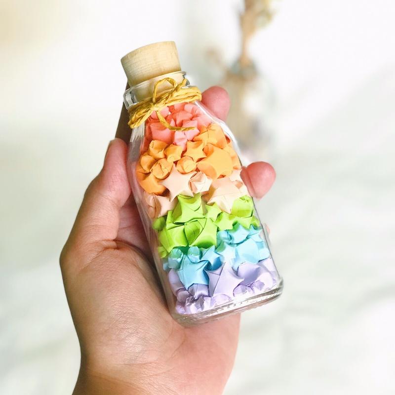 Origami bintang dalam botol vintage aesthetic kado - Shop | Tokopedia