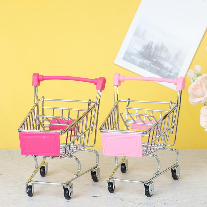 Troli Beli Belah Mini, Troli Tangan Pasaraya, Mainan Penyimpanan, 1 ...