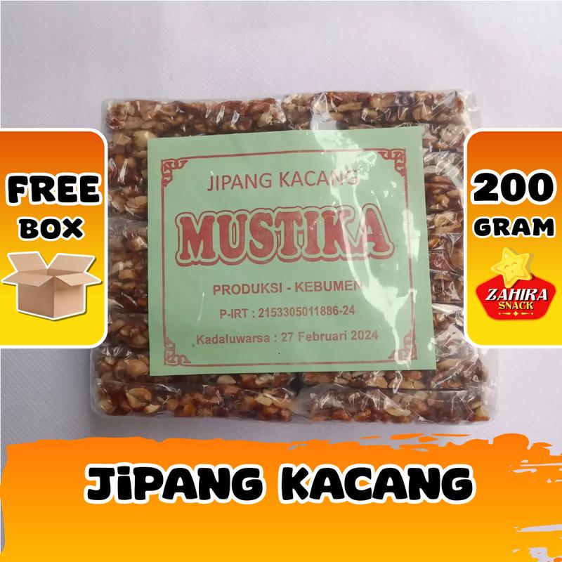 Snack Jipang Kacang Manis Gula Jawa Oleh-oleh Khas Kebumen 200gram ...