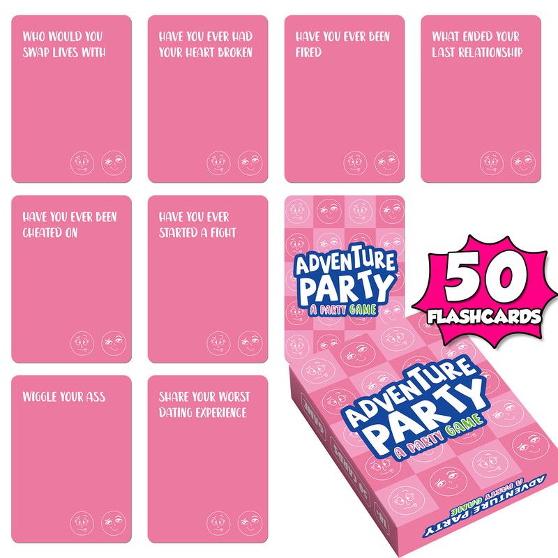 50 pink board game quiz game cards adult board game card toy - TikTok ...