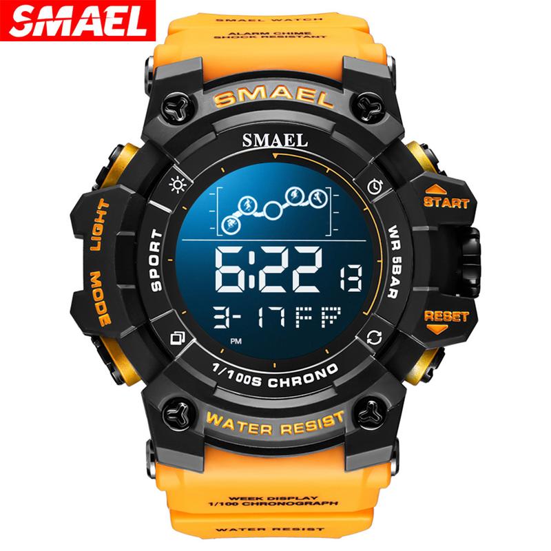 Jam Tangan Elektronik, Smael 8082, Sesuai untuk Pelajar dan Sukan ...